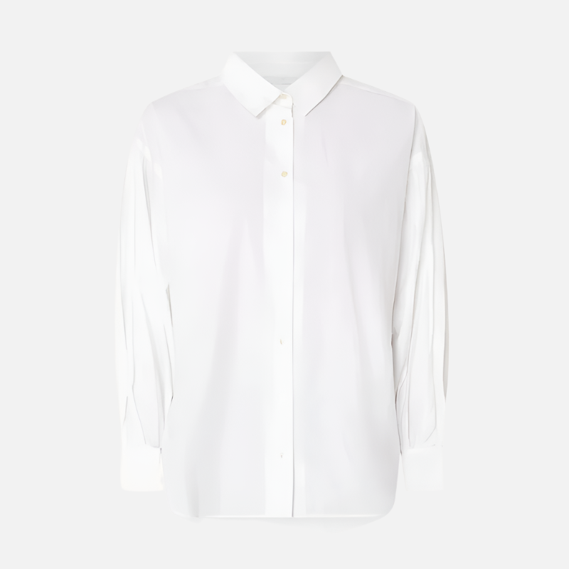 Sarah Poplin Blouse White - LOFT the Store