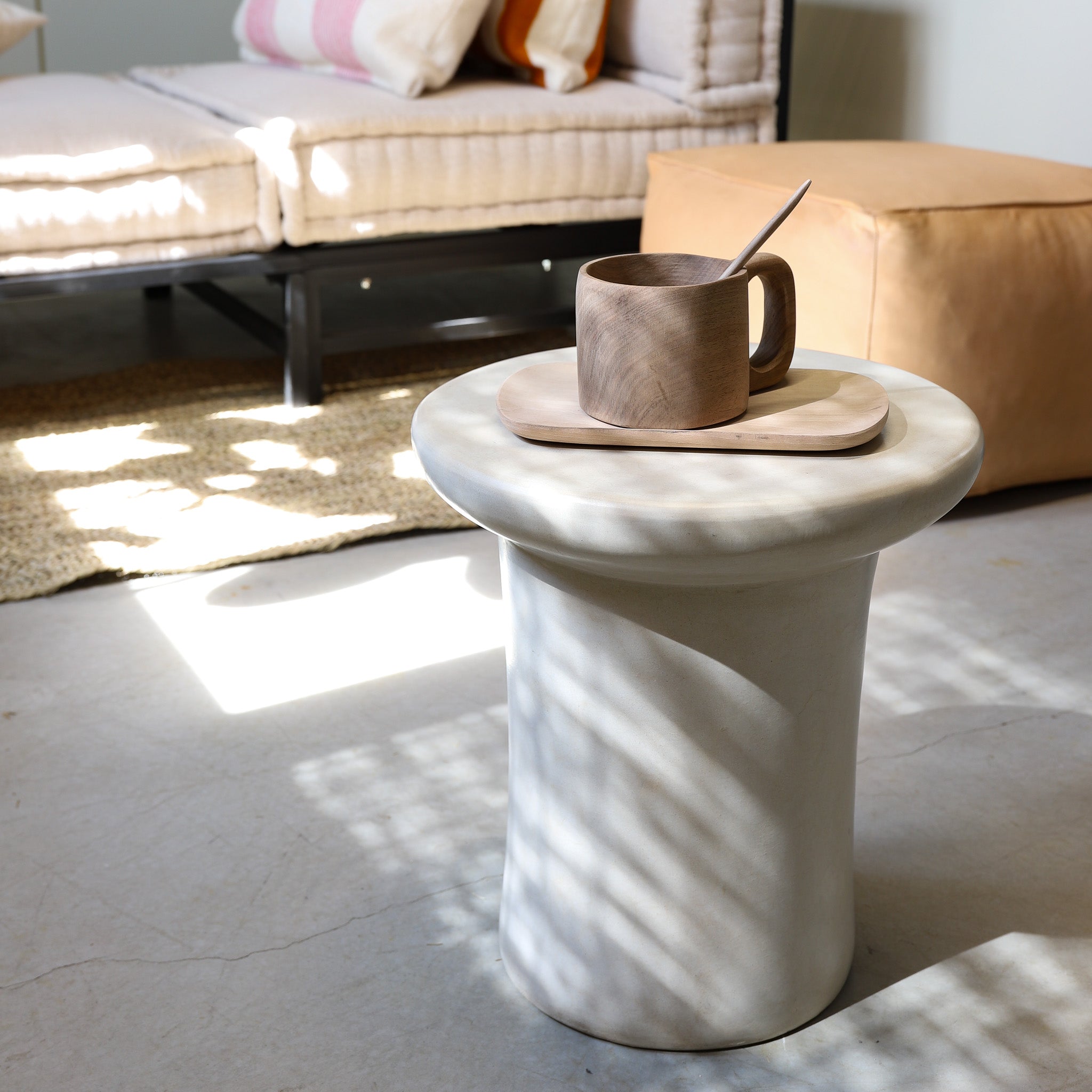 Tadelakt Tafel Champignon - LOFT the Store