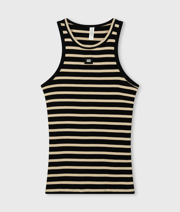Tank top rib stripes - LOFT the Store