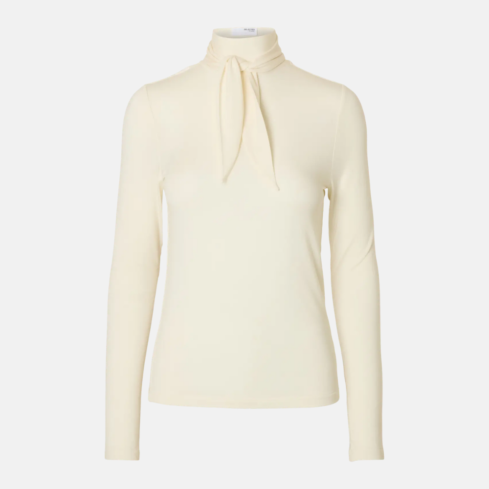 SLFLINA LANO LS HIGH NECK TOP - LOFT the Store